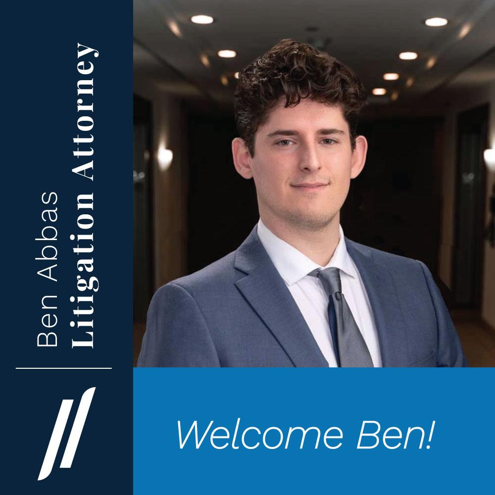 Jordan Law Welcomes Attorney Ben Abbas | Jordan Law Accident & Injury ...